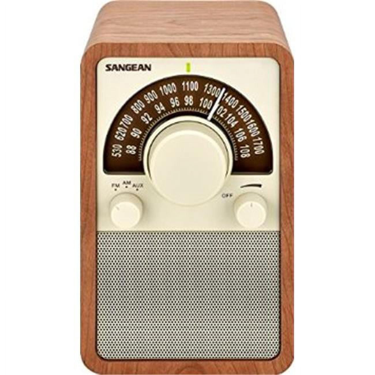 AM and FM Table Top Wooden Radio,Walnut - Walmart.com