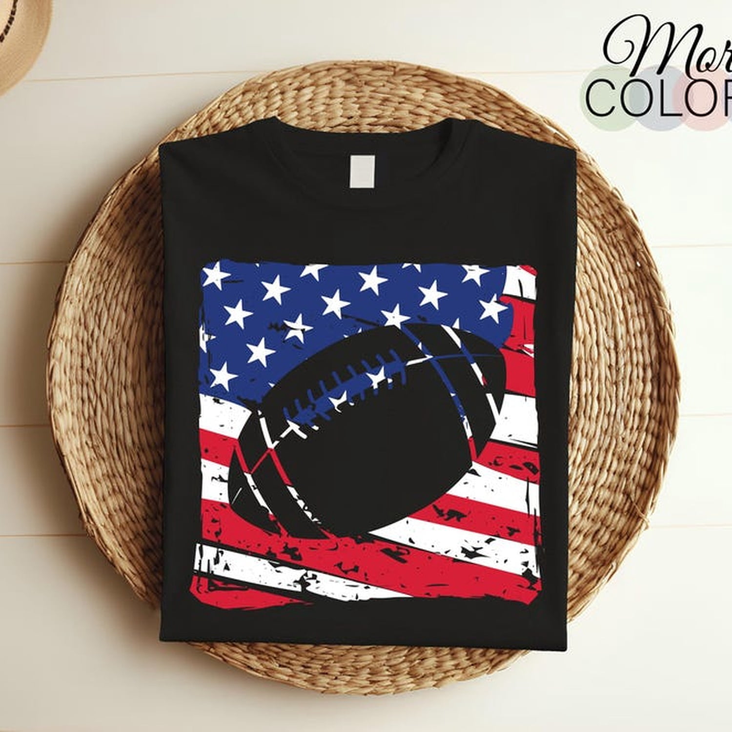 AM-eriC-An F-lag USA Football Vintage Cool T-Shirt, AM-eriC-An Football ...