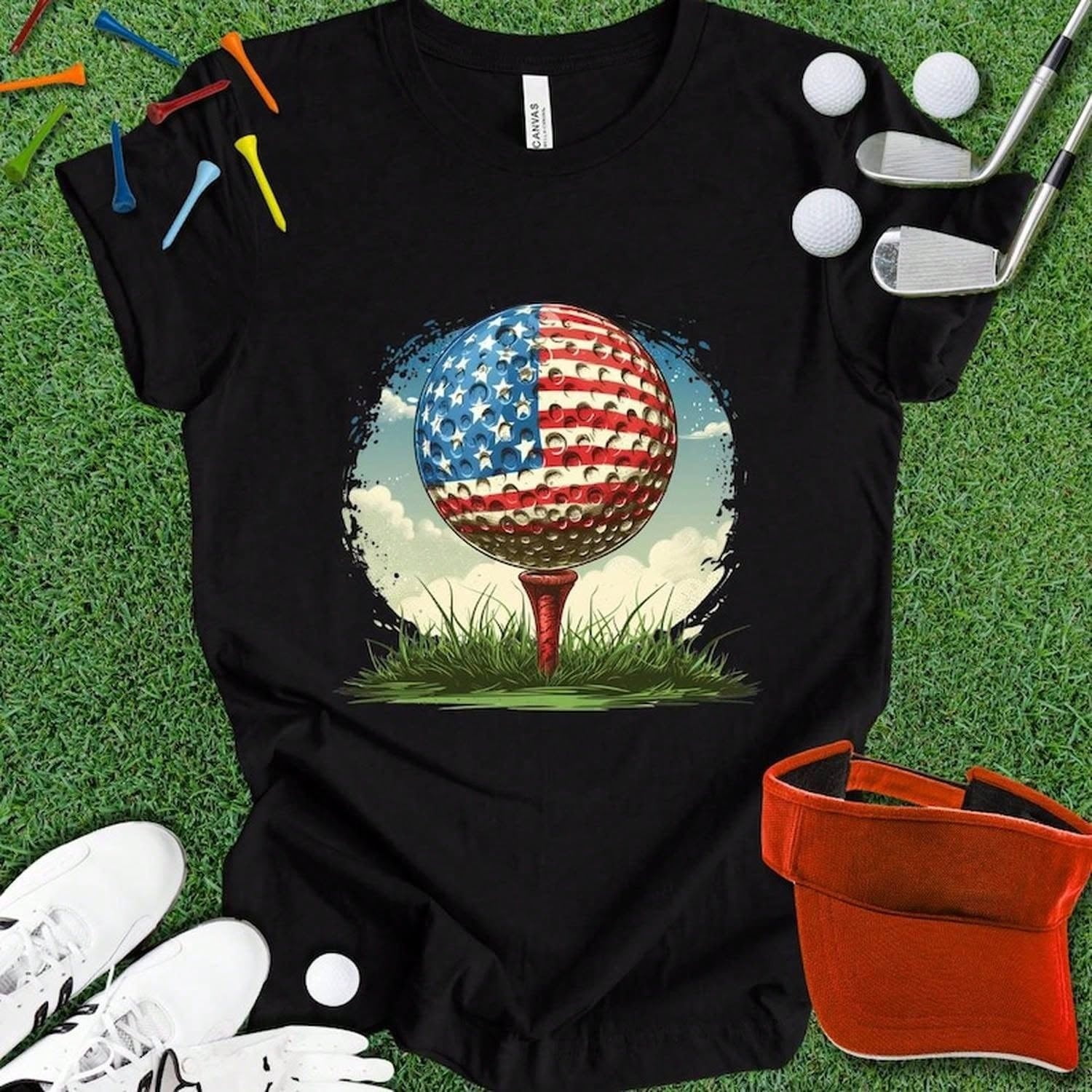 AM-eriC-An StY1Le Go S1Hirt - F-lag Go Ball on T-EE Graphic T-S1Hirt ...