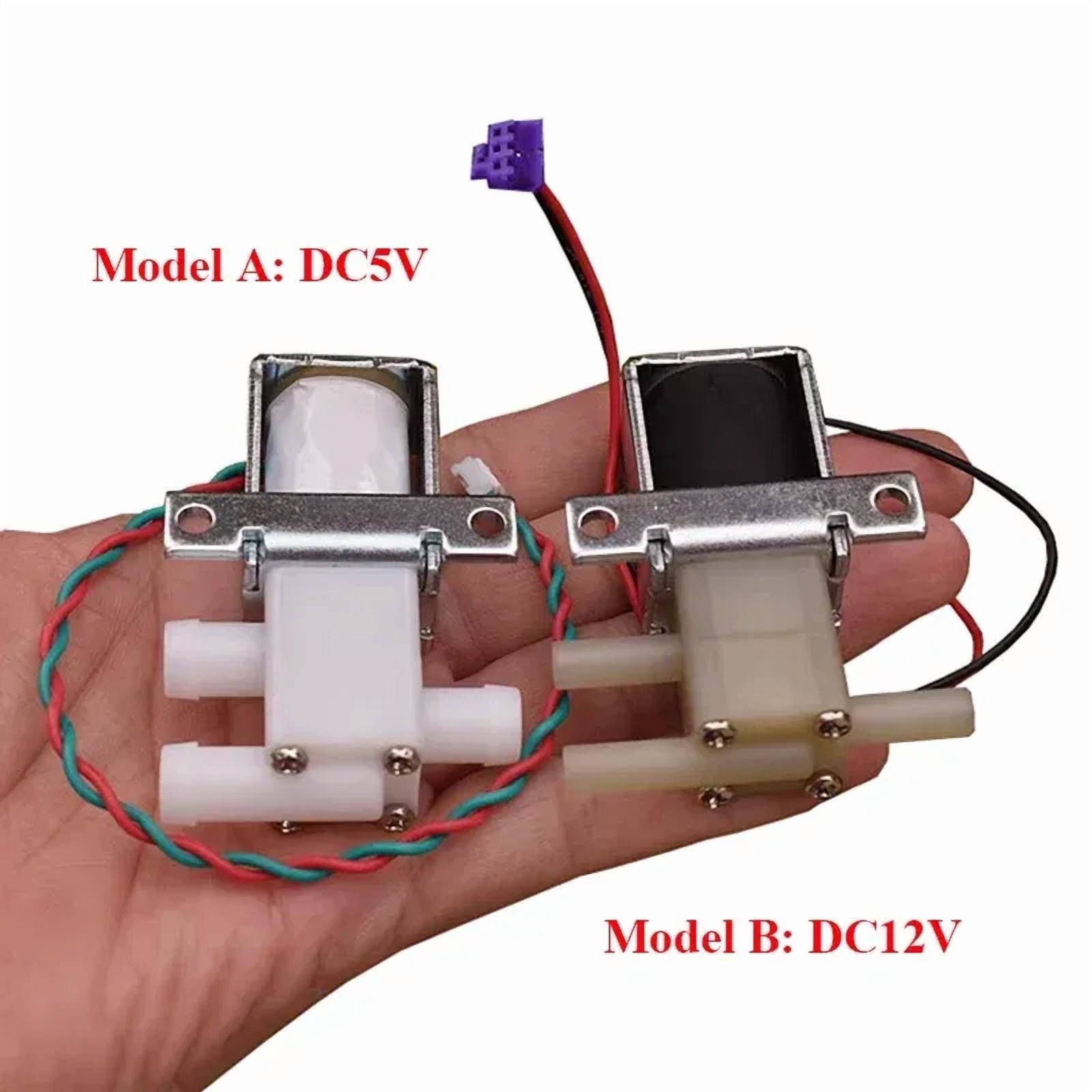 AM0860GW DC 5V / DC 12V 2-Position 3-Way Small Mini Electric Solenoid ...