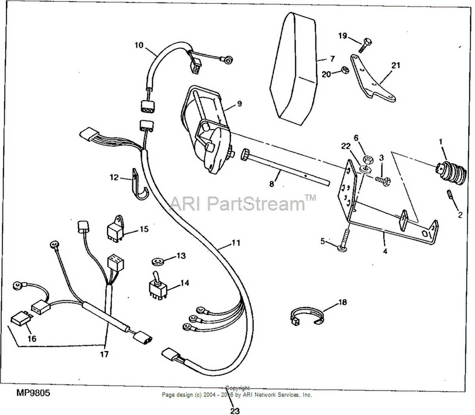 AM108144 WIRING HARNESS fits JOHN DEERE (New OEM) - Walmart.com