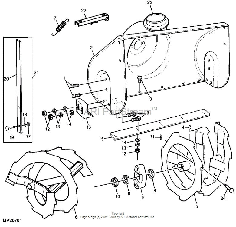 AM120202 AUGER WHEEL fits JOHN DEERE (New OEM) - Walmart.com