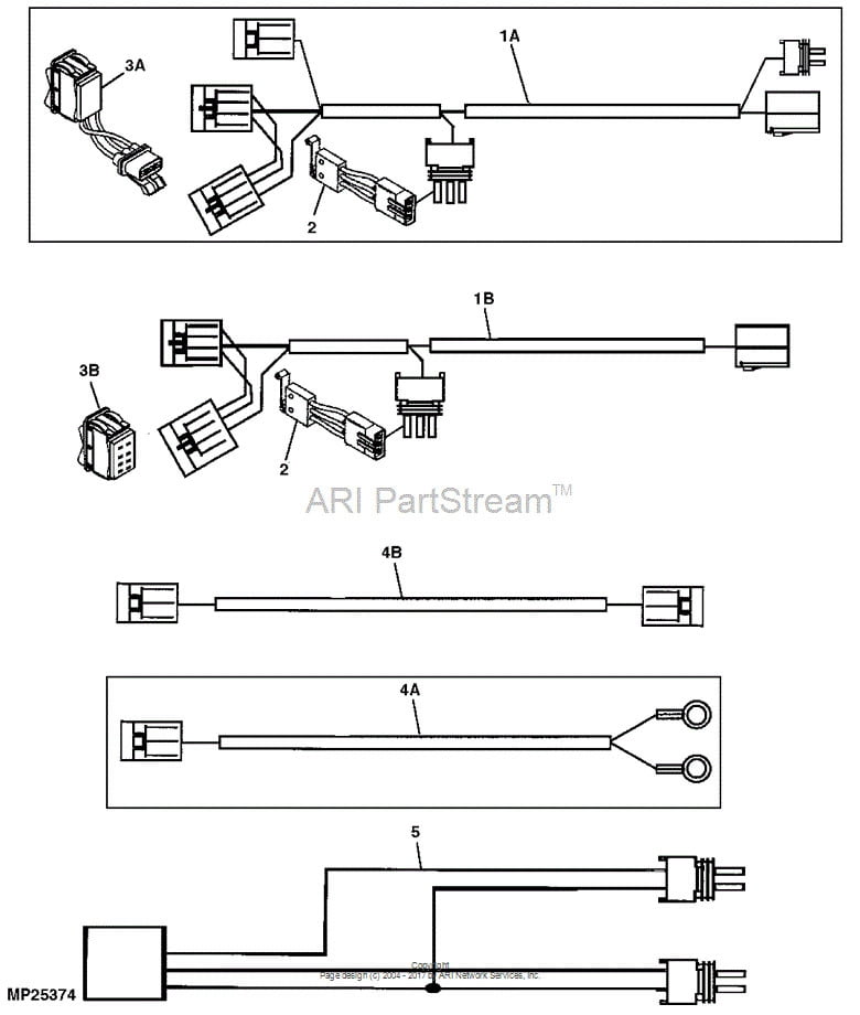 AM124956 HARNESS fits JOHN DEERE (New OEM) - Walmart.com