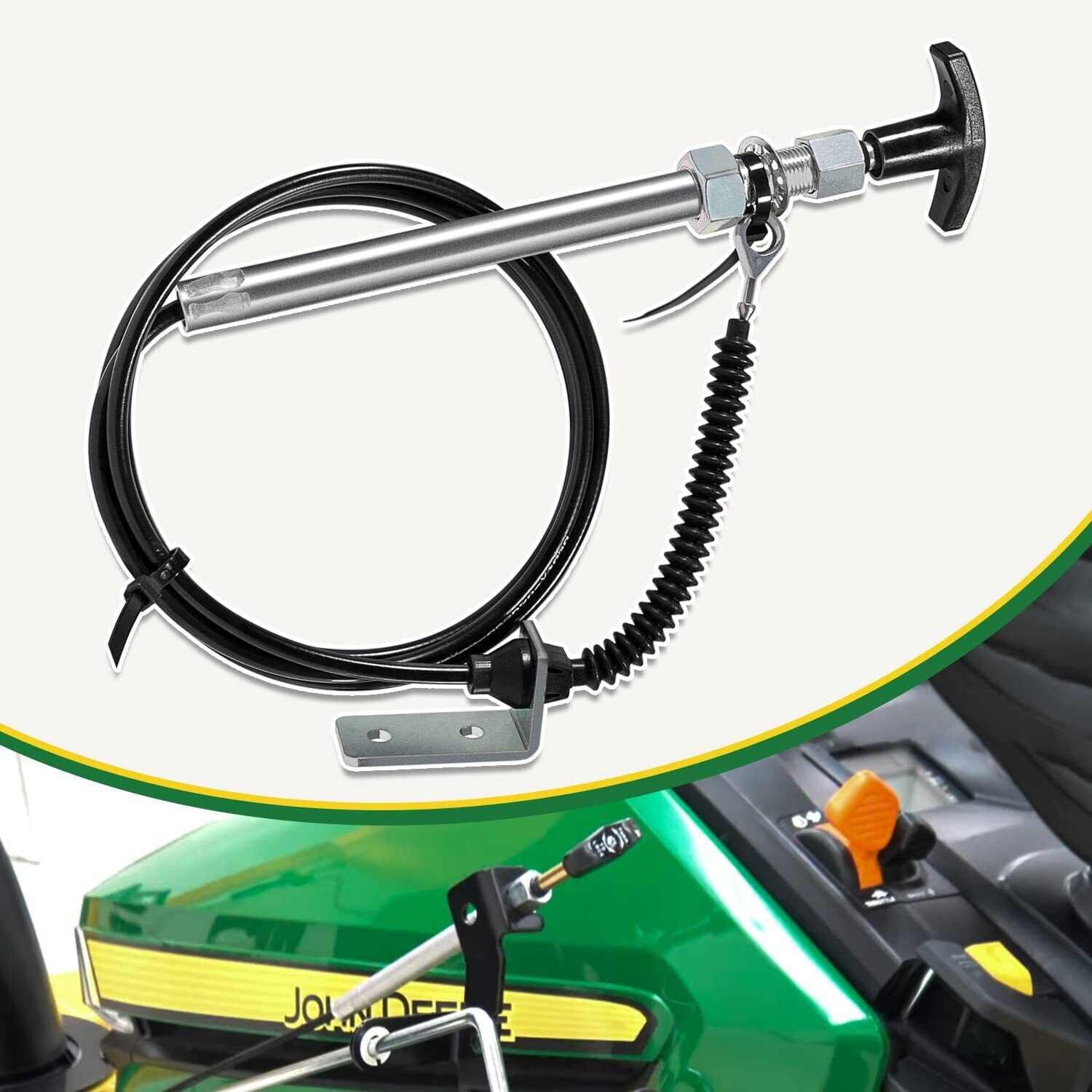 AM134404 Spout Control Deflector Cable for John Deere 44 inch Snow 100 ...