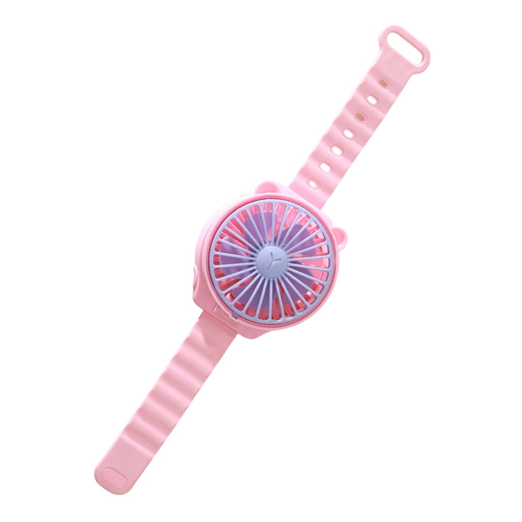 AM4 Battery Operated Powerful Cartoon Watch Fan Portable Small ...