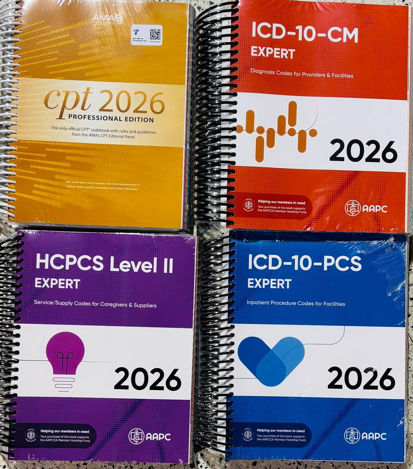 AMA CPT Book, ICD-10 Code Book, HCPCS Book, ICD-10-PCS Complete Code ...