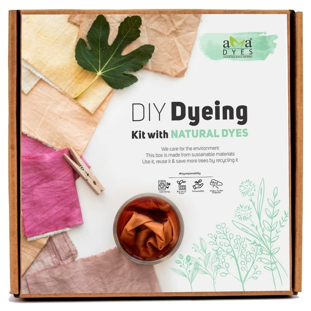 AMA DYES DIY Dyeing Kit (20gx6 Dyes Pouches) - Color Your Garments ...