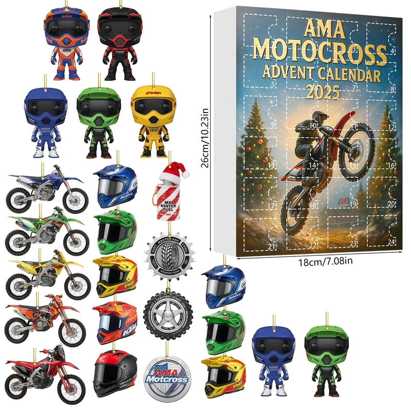 AMA Motocross Advent Calendar Blind Box Countdown 2025 2026 Figures ...
