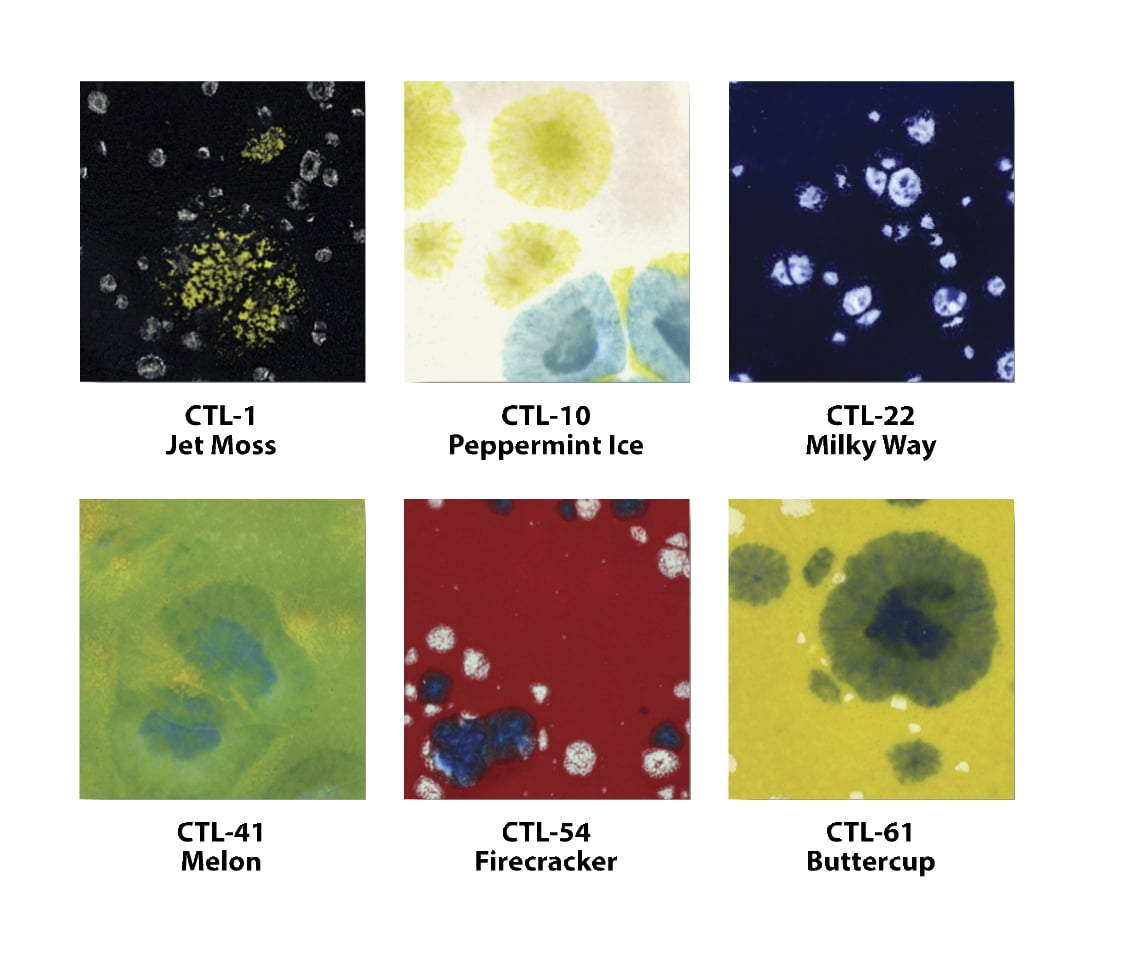 AMACO Crystaltex Glaze Classroom Pack 2, Assorted Colors, Set of 6 ...