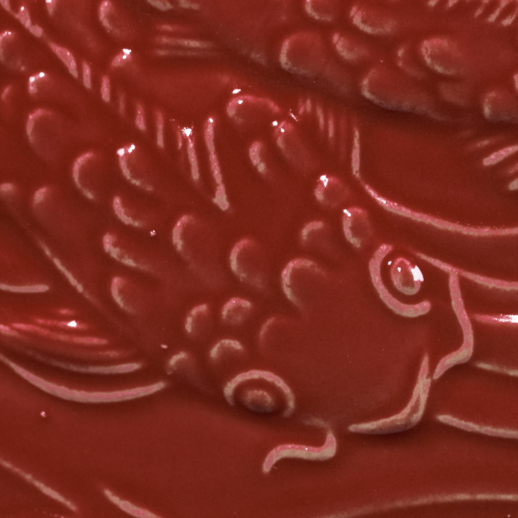 AMACO Low Fire Gloss Glaze, LG-57 Intense Red, Translucent, Pint ...