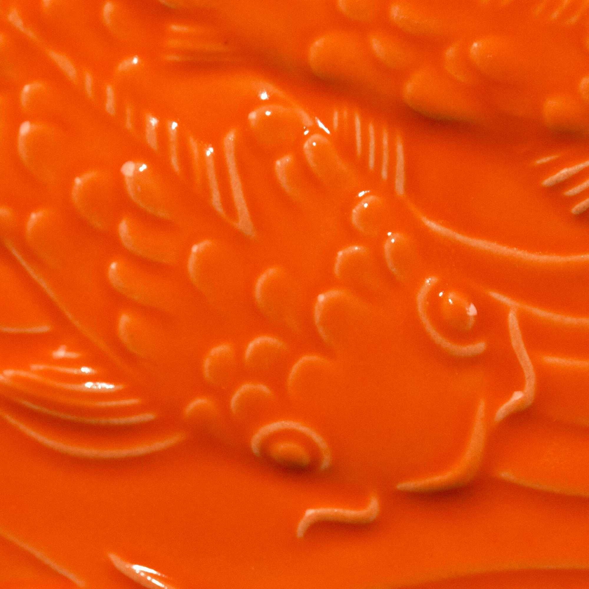 AMACO Low Fire Gloss Glaze, LG-67 Fire Orange, Translucent, Pint ...