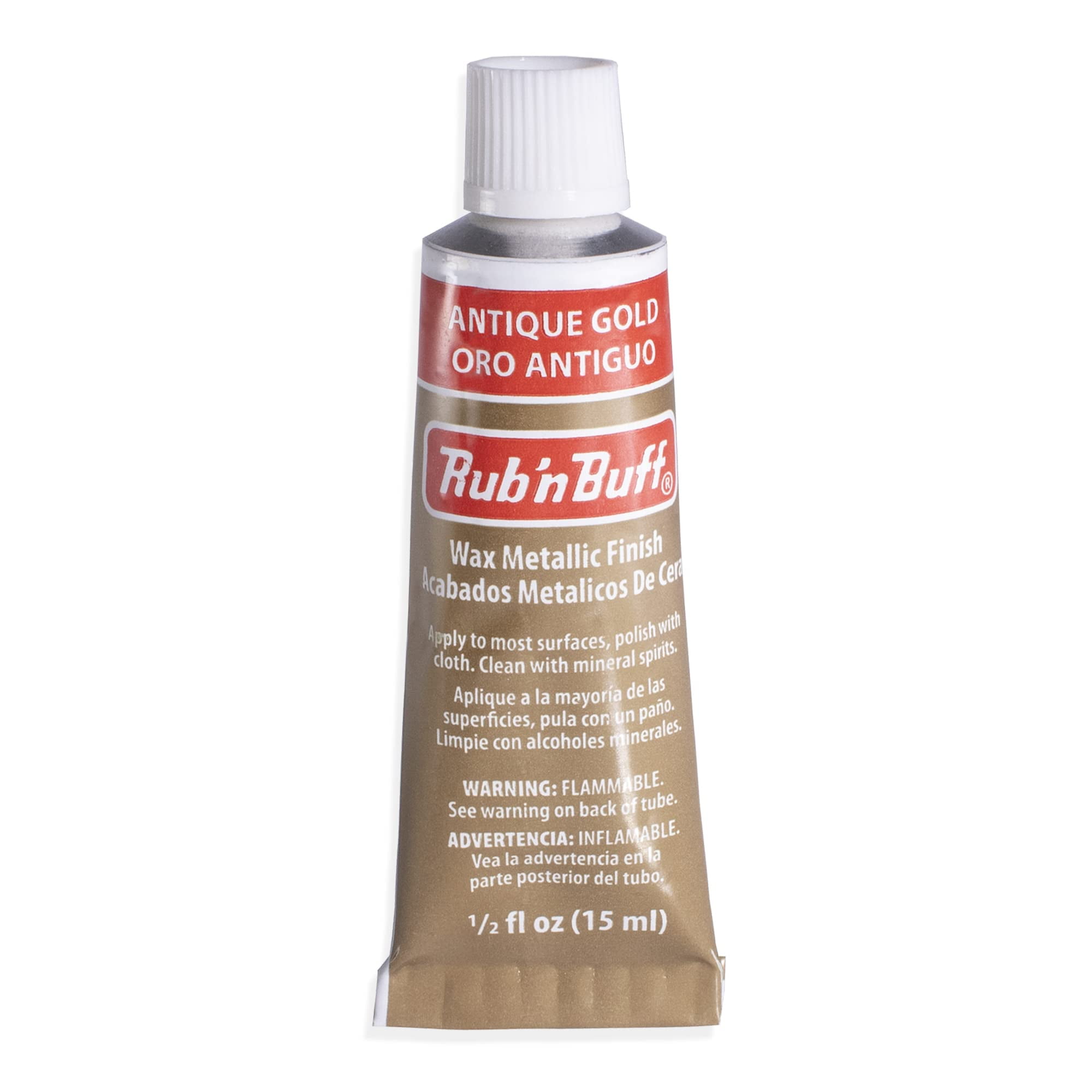 AMACO Rub 'n Buff Wax Metallic Finish, 0.5-Fluid Ounce - Walmart.com