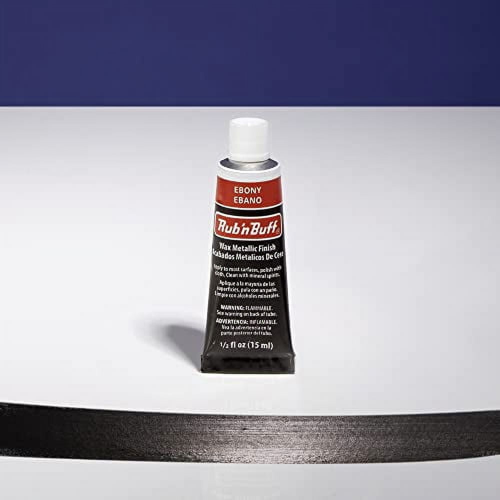 AMACO Rub n Buff Wax Metallic Finish - Rub n Buff Ebony 15ml Tube ...