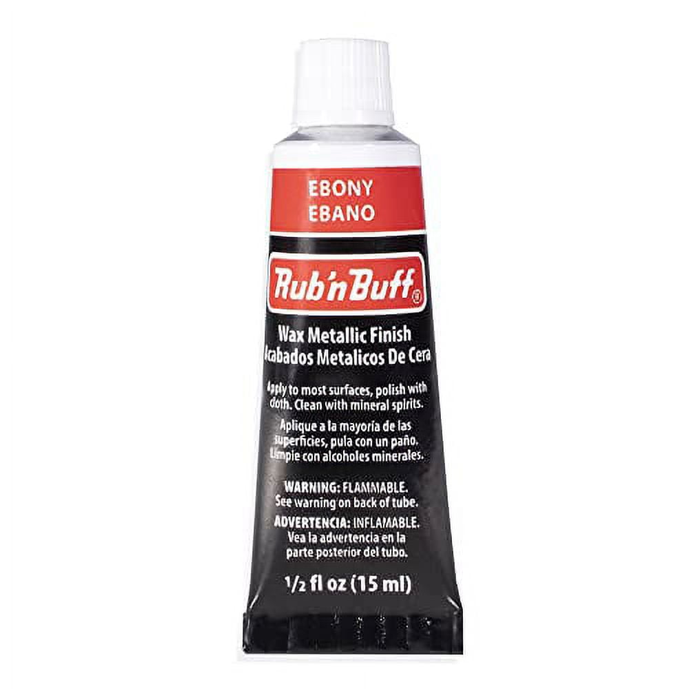 AMACO Rub n Buff Wax Metallic Finish - Rub n Buff Ebony 15ml Tube ...