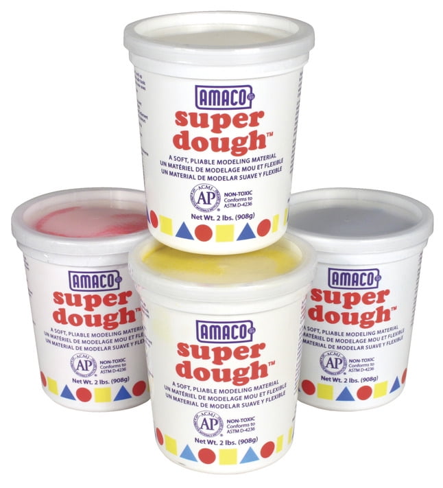 AMACO Super Dough Modeling Compound, White, 2 Pounds - Walmart.com