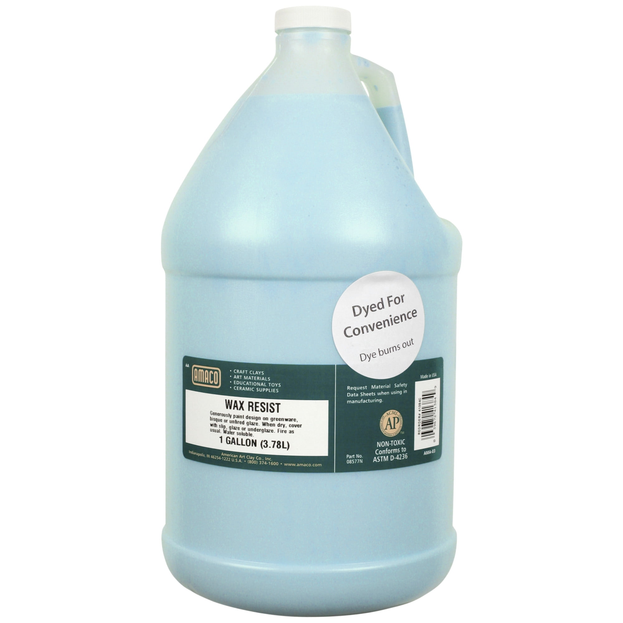 Free Shipping! AMACO Wax Resist Solution, Gallon, Each - Walmart.com ...