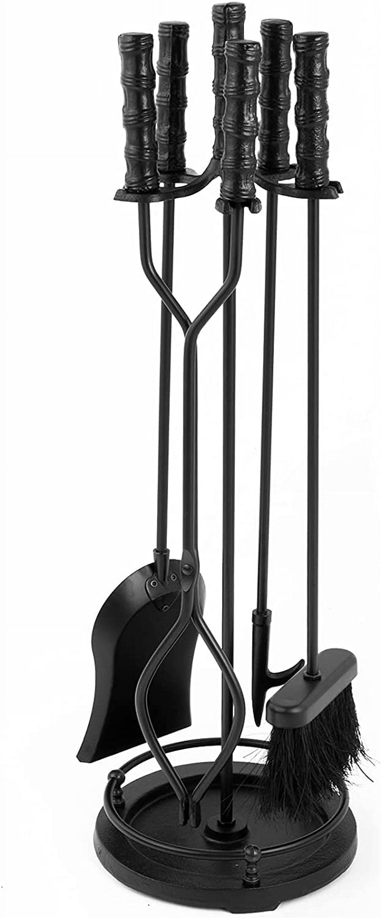 AMAGABELI GARDEN & HOME 5 Pieces Fireplace Tools Sets Wrought Iron ...