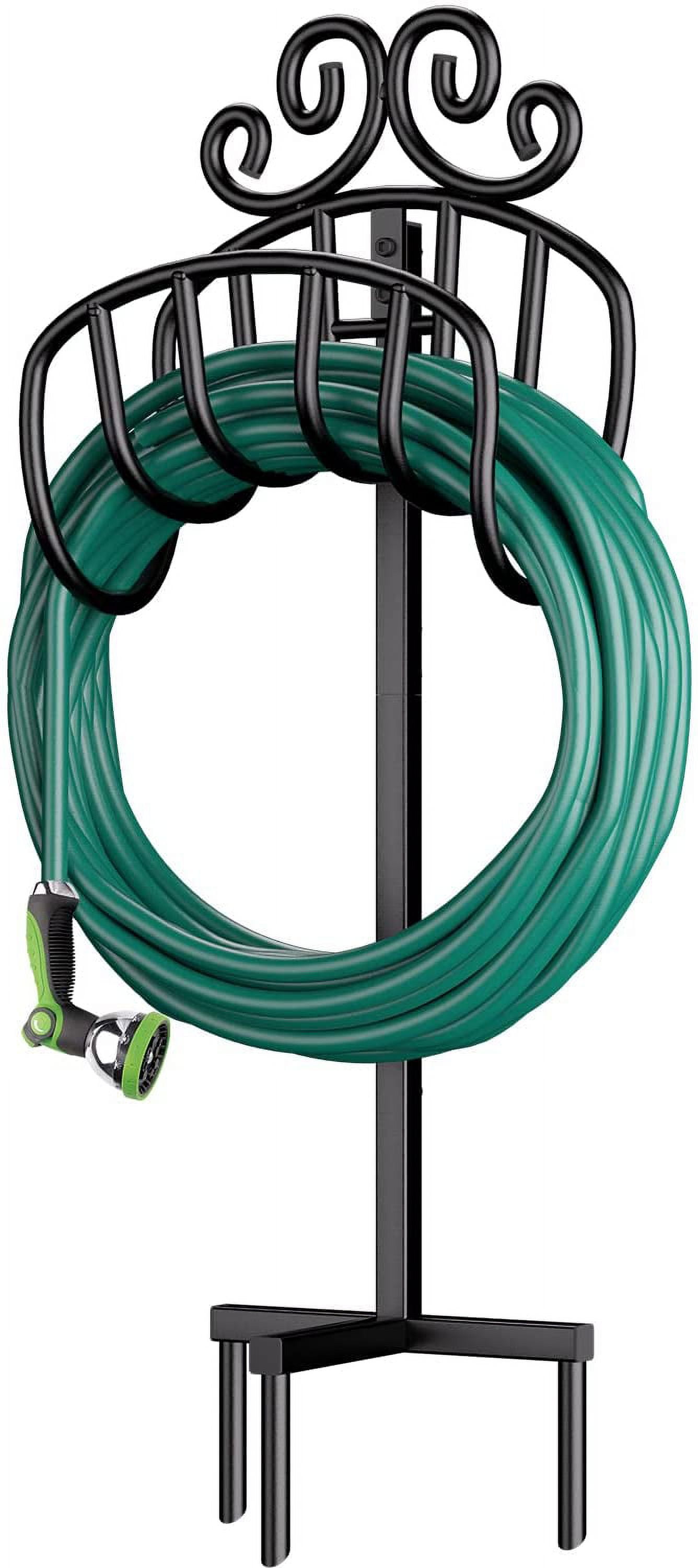 AMAGABELI GARDEN & HOME Hose Holder for Outside Freestanding Holds ...