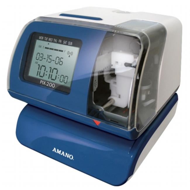 AMANO AMAPIX200 Amano Pix-200 Atomic - Time Clock-Date Stamp - Walmart.com