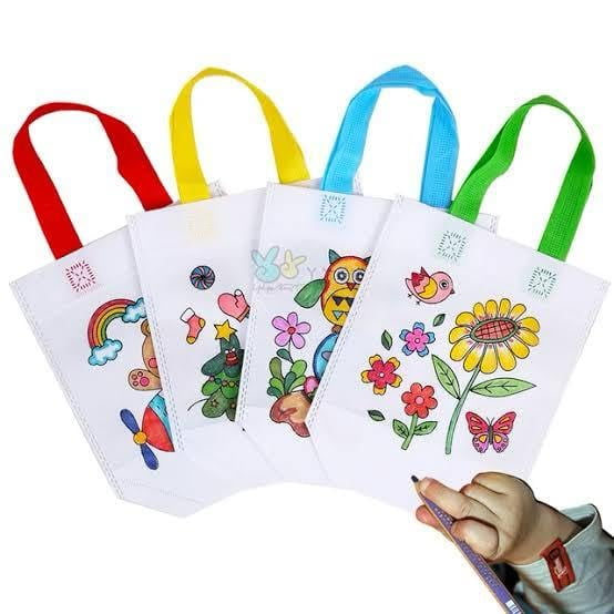 AMANVANI Flower Gift Carry Bags Medium Size Flower Theme Party Goodies ...