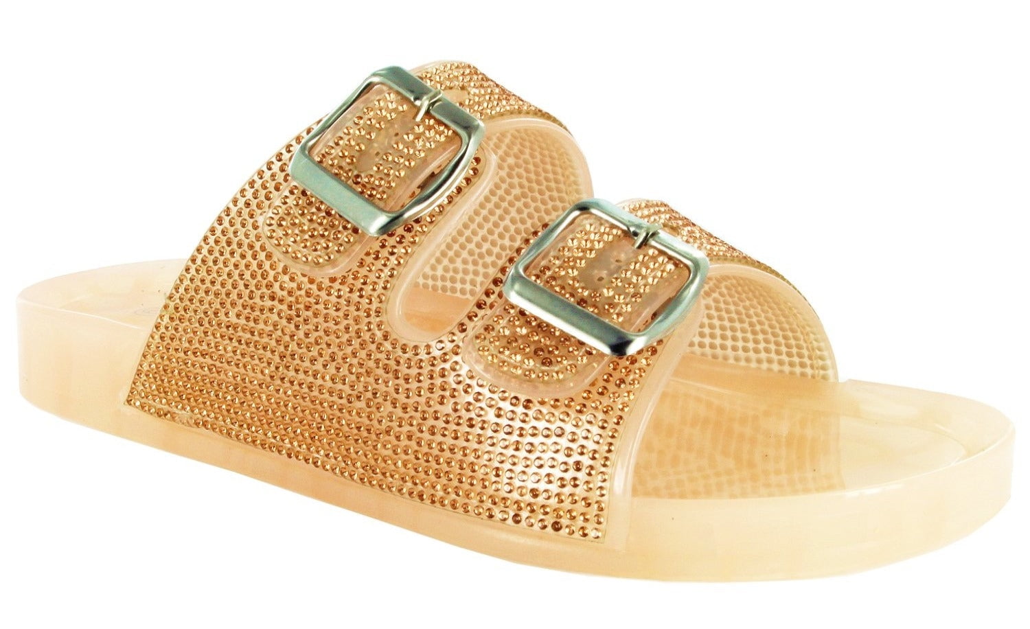 AMAR-16 RHINESTONE EMBELLISHED SLIDE SANDALS - Walmart.com