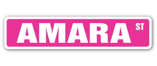 AMARA Street Sign Childrens Name Room Sign | Indoor/Outdoor | 36" Wide ...