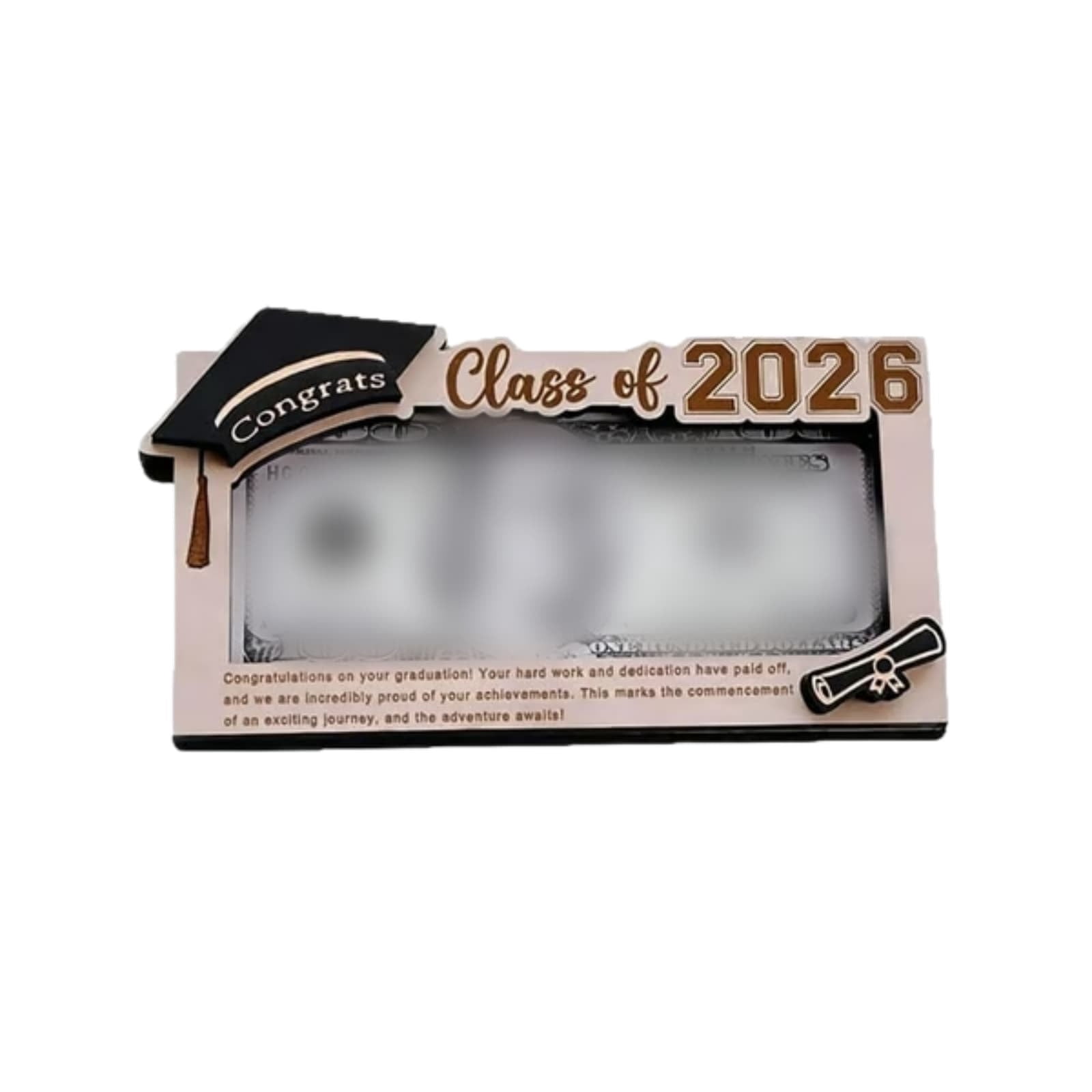 AMARTSY Wooden Wallet for College Graduation Season, Natural Solid Wood ...