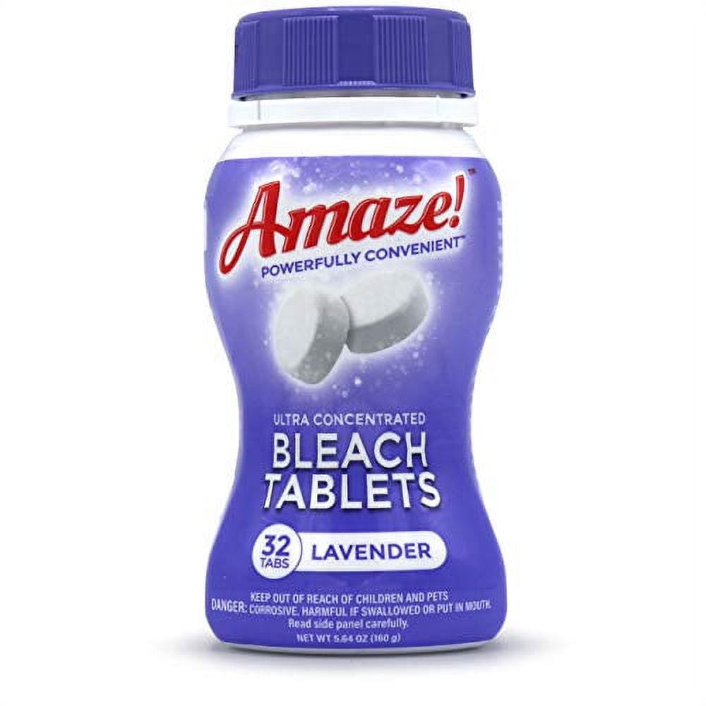 AMAZE! Ultra Concentrated Bleach Tabs for Laundry and Home Cleaning ...