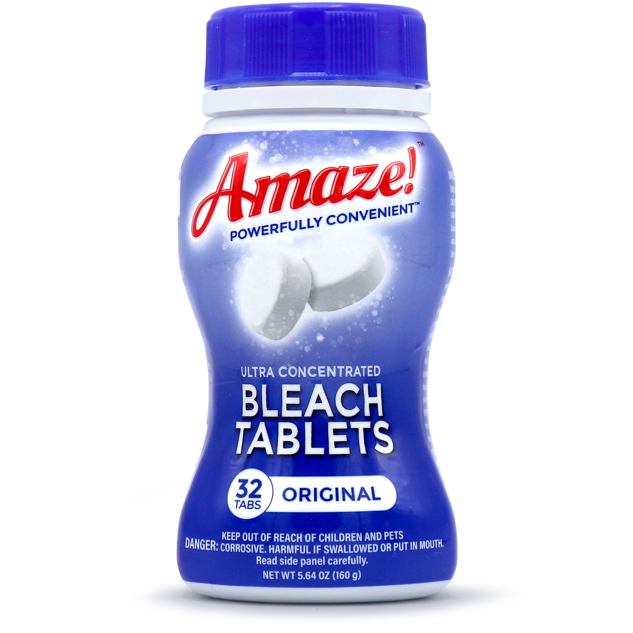 AMAZE! Ultra Concentrated Bleach Tabs for Safe Washing and Easy Home ...
