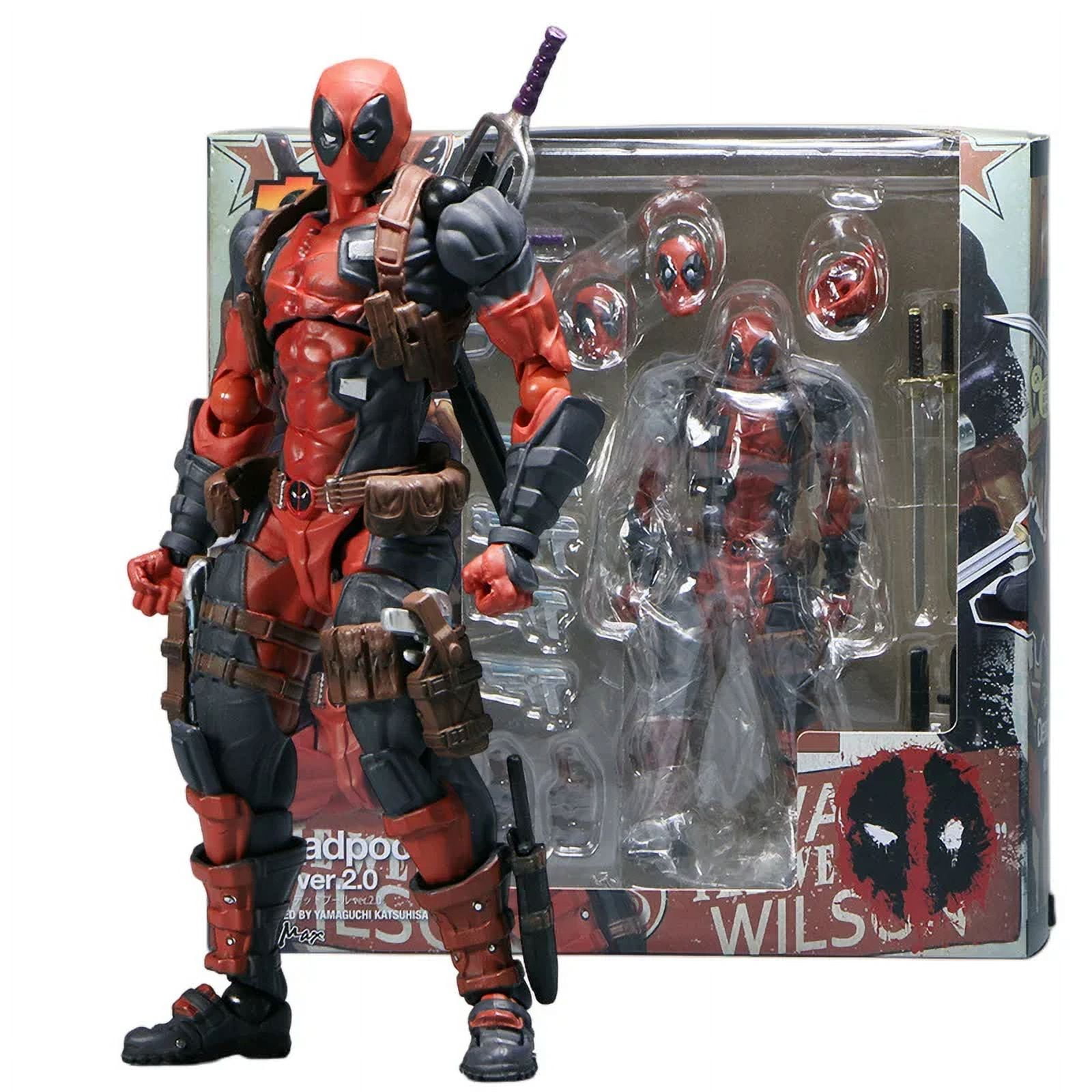 AMAZING YAMAGUCHI Deadpool 2.0 Grey Action Figure Mutants Joint Movable ...