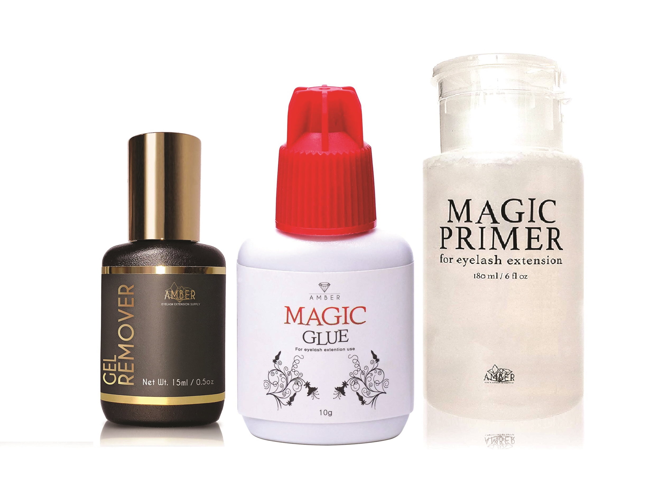AMBER LASH Magic Glue+ Lash Primer + Gel Remover Set - Walmart Business ...