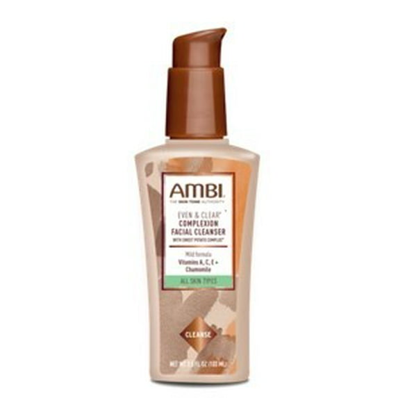 AMBI Skin Care Even & Clear Complexion Facial Cleanser for All Skin ...