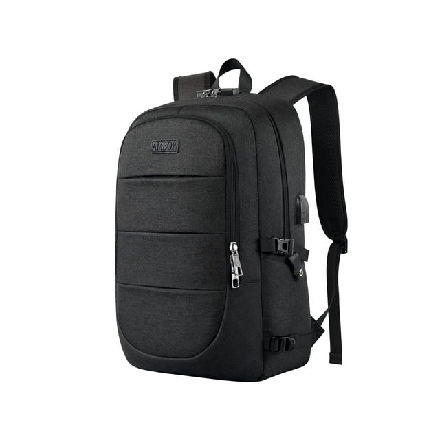 AMBOR 17.3 inch Padded Computer Bag: Anti-Theft Business Backpack with ...
