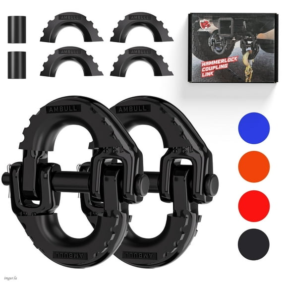 AMBULL 1/2" Safety Chain Connector Link 2 Pack, G80 Tow Hitch ...