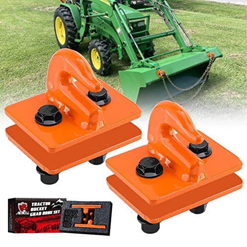 AMBULL 2 Pack 3/8" Tractor Bucket Grab Hook Grade 70 Forged Steel Bolt ...