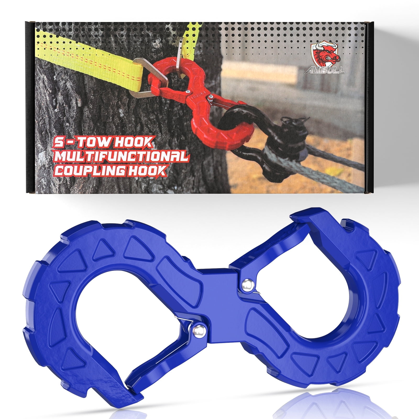 AMBULL 3/8 Tow Hook, Winch Hook for Off-Road Recovery, Towing Shackle ...