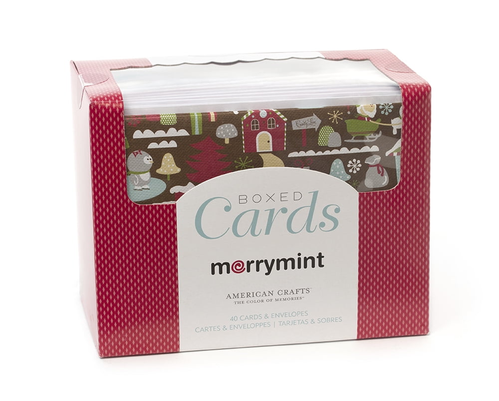 AMC Boxed Cards & Envelopes Merrymint - Walmart.com
