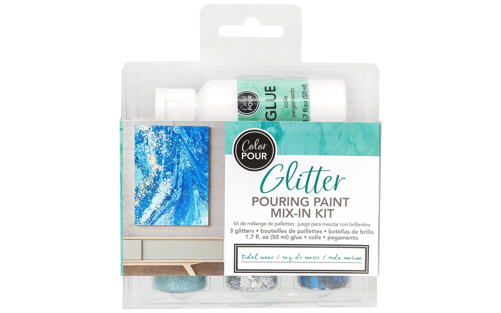AMC Color Pour Mix-In Kit Glitter Tidal Wave - Walmart.com