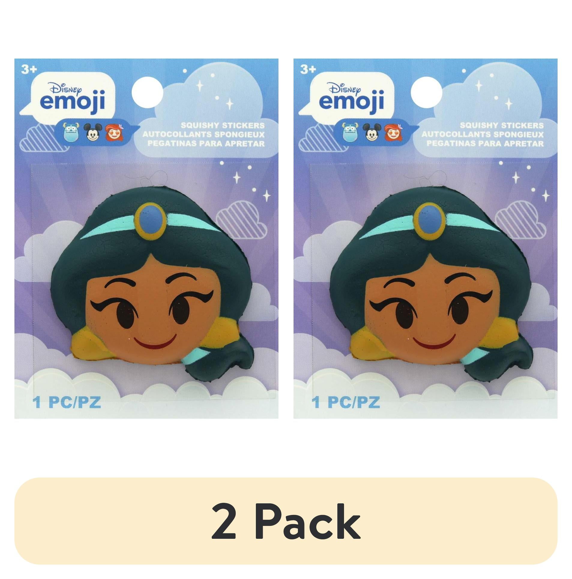 (2 pack) AMC Disney Sticker 3D Squishy Emoji Jasmine - Walmart.com