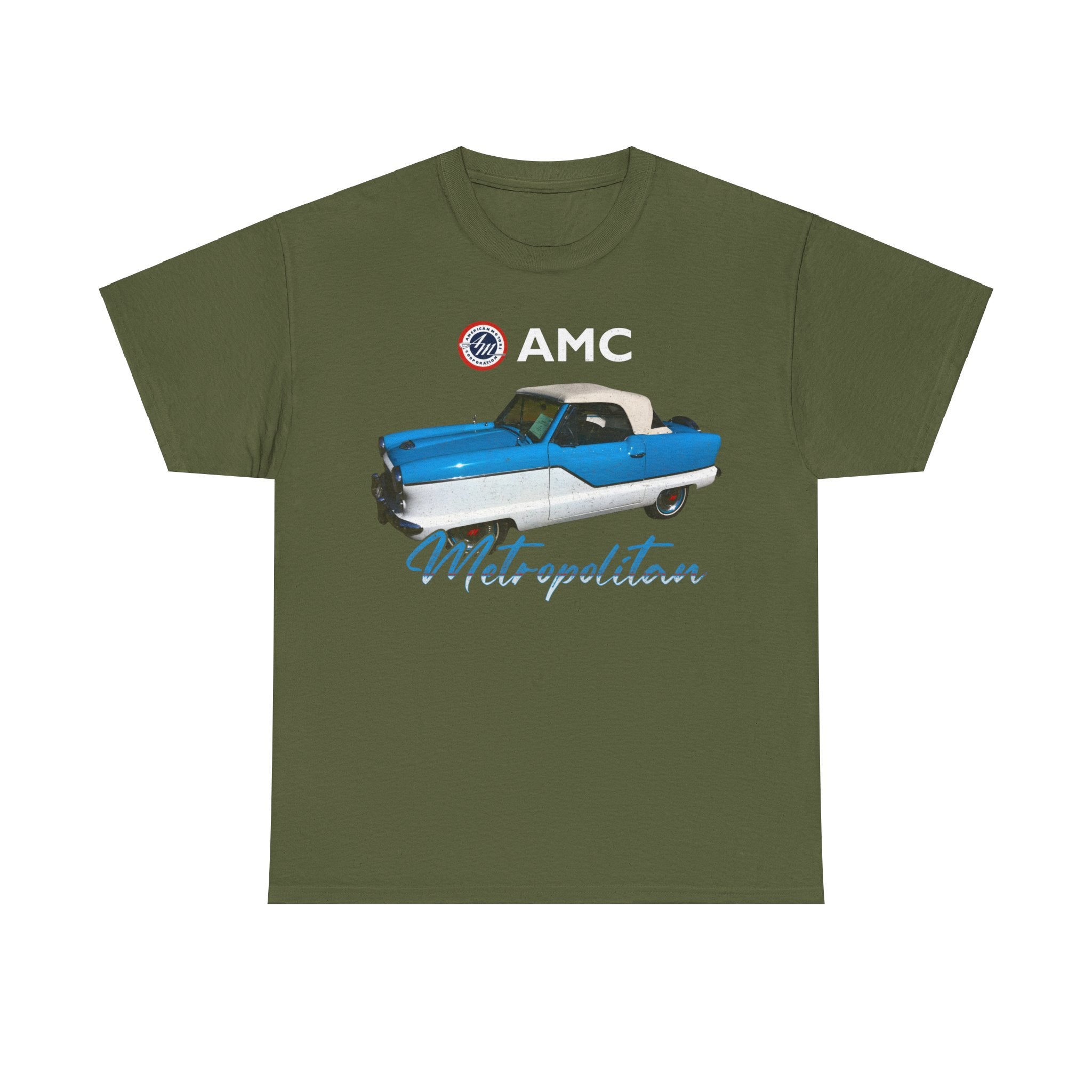 AMC Metropolitan Nostalgic Car T-shirt (MilitaryGreen, 3XL) - Walmart.com