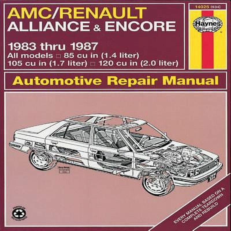 Pre-Owned AMC/Renault Alliance and Encore, 1983-87 9781850105329 Used ...