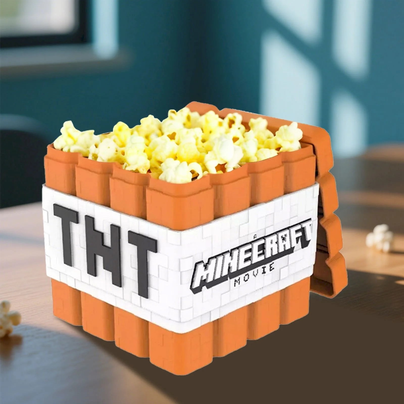 AMC Theatre A Minecraft Movie TNT Block Popcorn Tin Bucket BRAND ，A ...