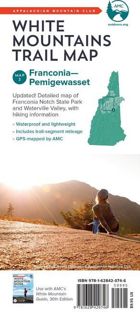 AMC White Mountains Trail Map 2: Franconia–Pemigewasset (Sheet map ...