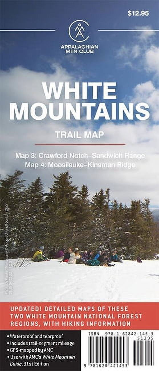 AMC White Mountains Trail Map 3-4: Crawford Notch-Sandwich Range and ...