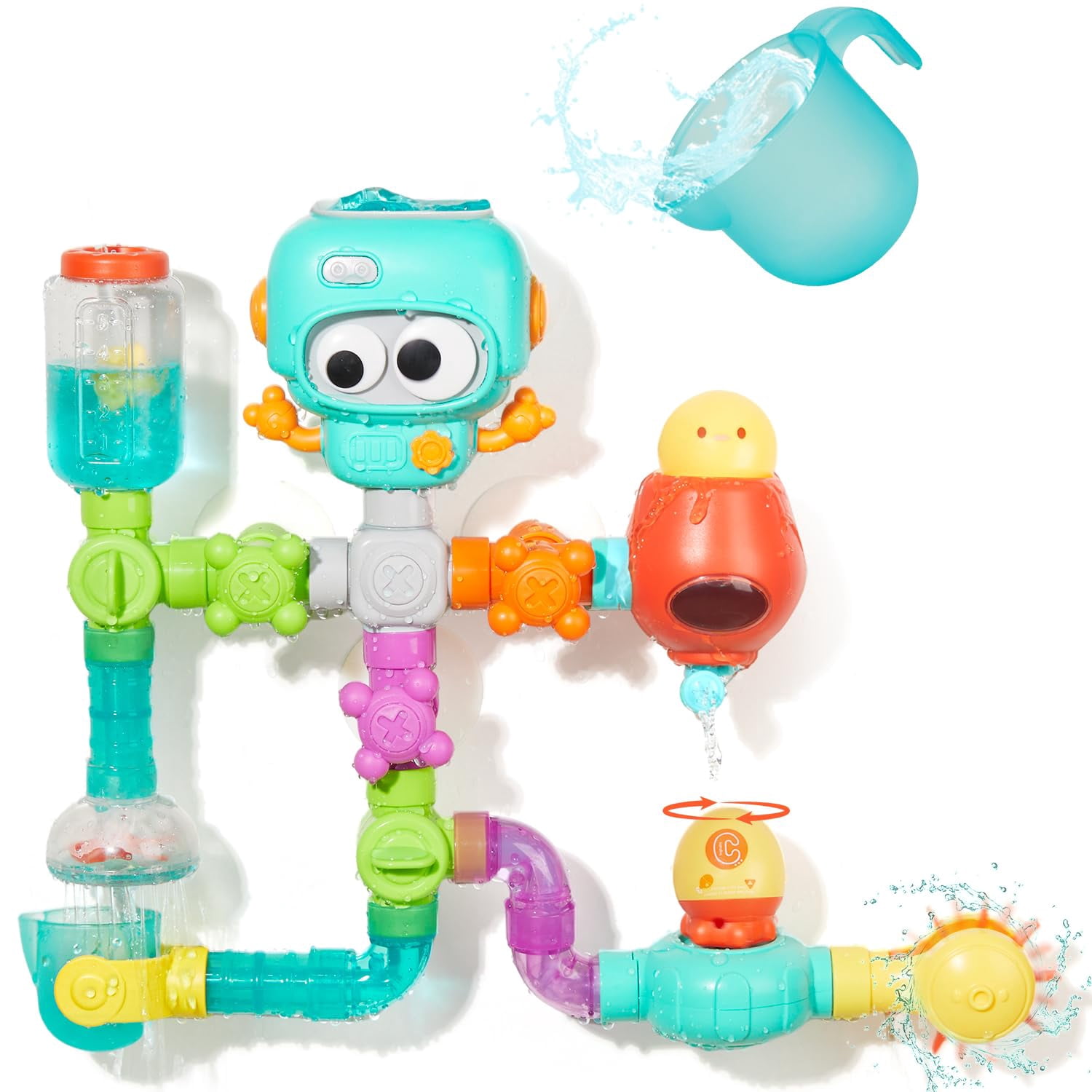 AMCHSURI STEM Bath Toys for Kids 3-8 KMC2Years | 27 PCS DIY Assembly ...