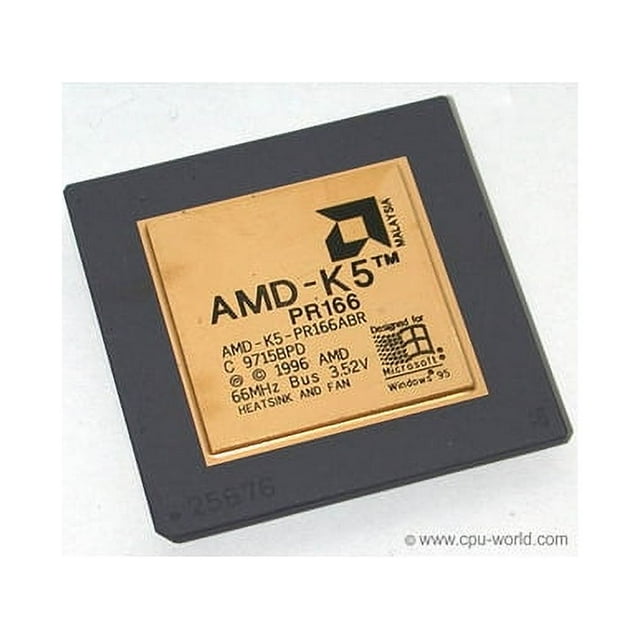 AMD AMD-K5-PR166ABR AMD-K5 PR166 CPU. 166MHz socket 7 CPU. 66MHz bus, 3 ...