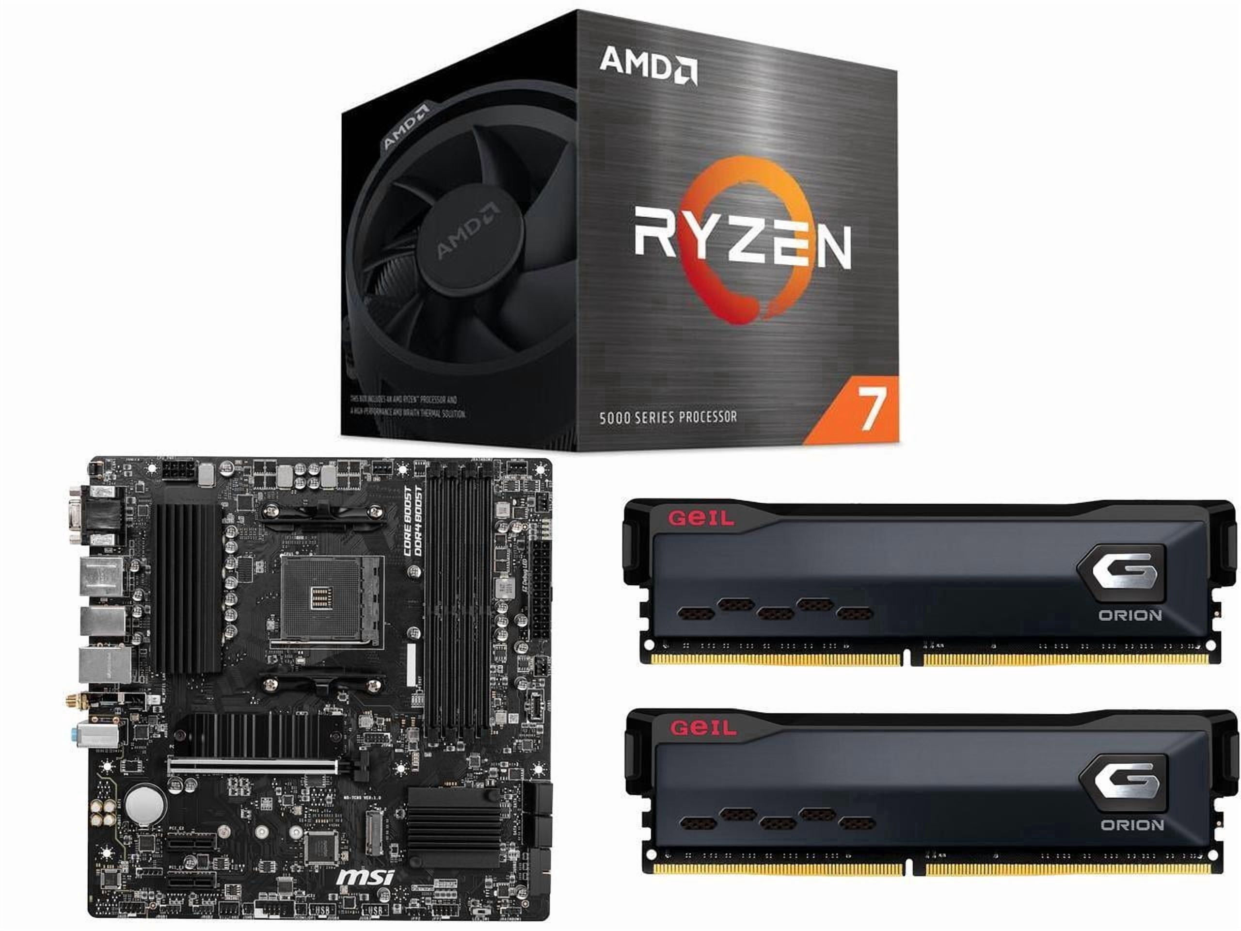 Newegg CPU & Motherboard &SSD Combo - Ryzen 7 5000 Series 8-Core 3.7 ...
