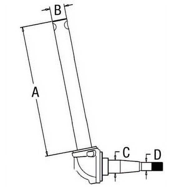 Right Hand Standard Height Mustang II Spindle - Walmart.com