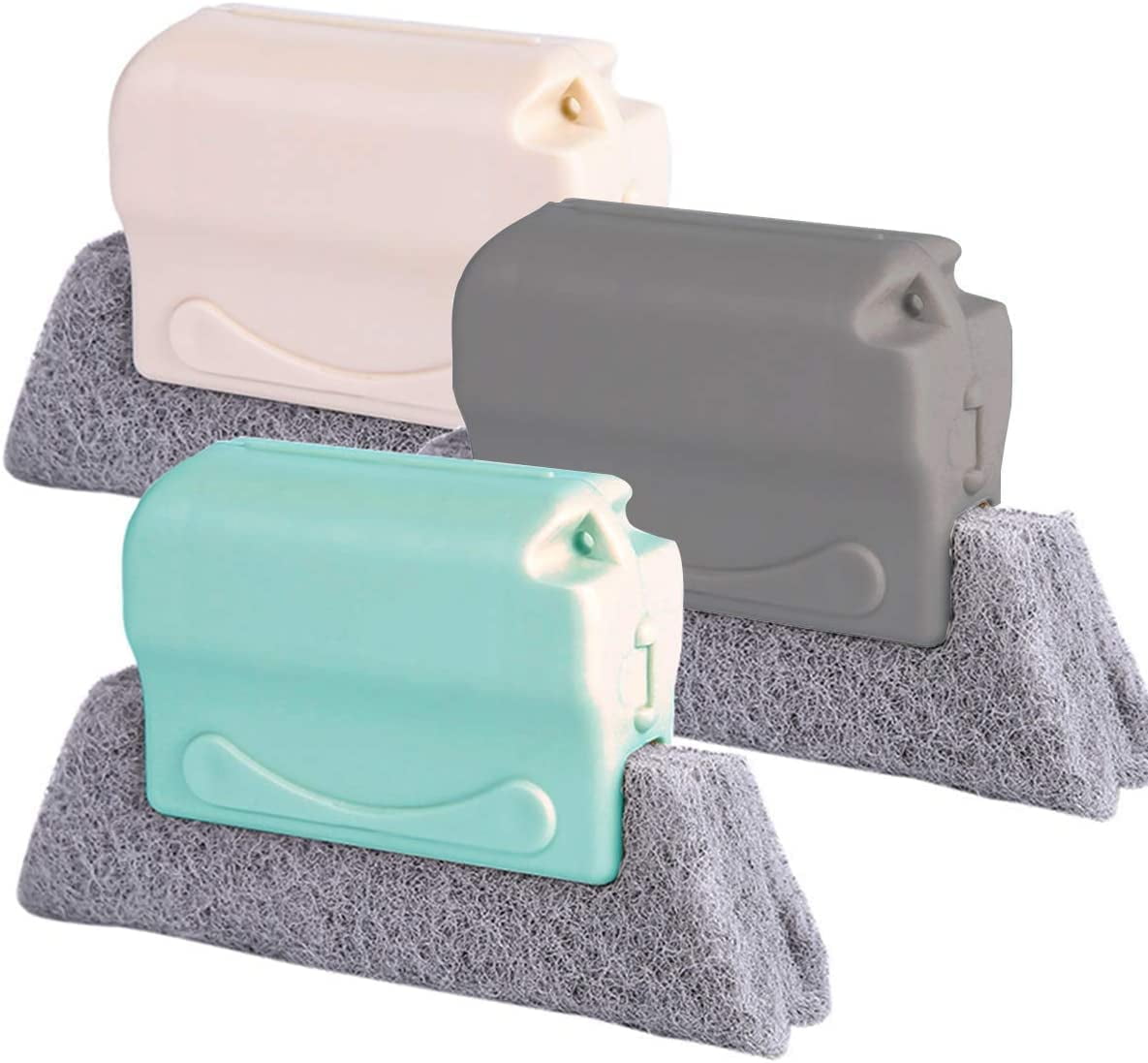 AMDROZ 2 Pieces Magic Window Groove Cleaning Brush Hand held Crevice ...