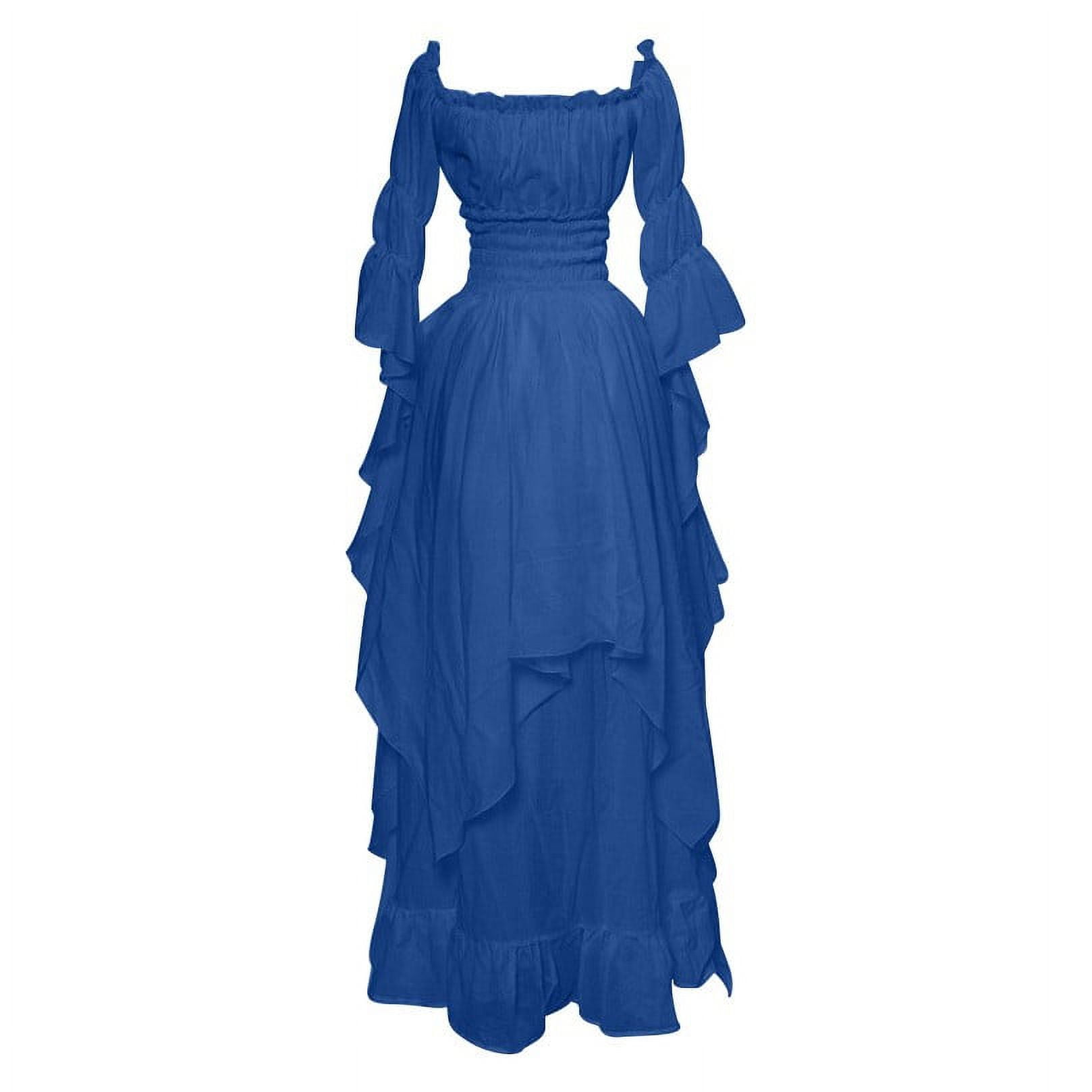 Amdwov Long Sleeve Dresses Womens Long Sleeve Neck Dress Floor Length